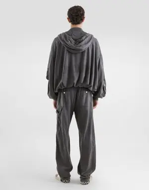 Dolce & Gabbana Jersey Hooded Sweatshirt With Vintage Finish