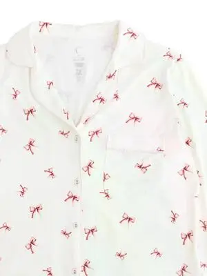 COZY CREW CLUB Bow-print Pyjama Set