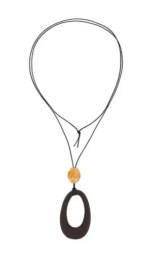 LOVERS AND FRIENDS Lumira Pendant Necklace - Black