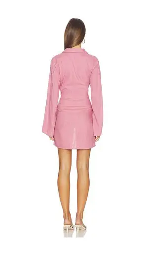 L*Space Viscose Wrap Dress With Tie Closure - Pink