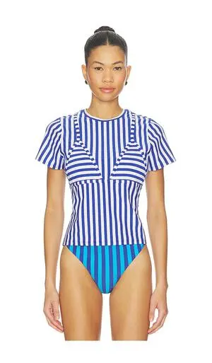 SIMONMILLER Bwai Striped Tee - Blue