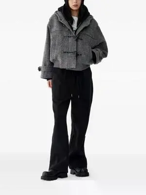 STUDIO TOMBOY Hooded Jacket With Toggle Fastening - Grey