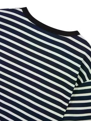 STUDIO TOMBOY Striped Crew-neck T-shirt - Blue
