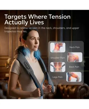 MIKO Wave Heated Neck & Back Massager With Heat