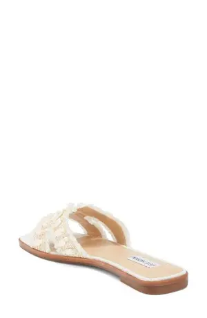 Steve Madden Hadyn Slide Sandal - Bone Raffia