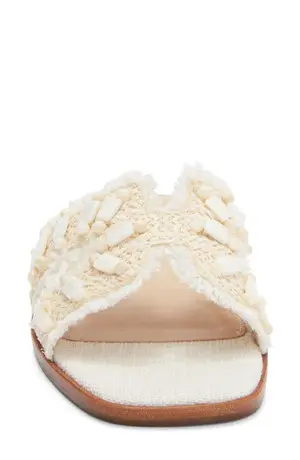 Steve Madden Hadyn Slide Sandal - Bone Raffia