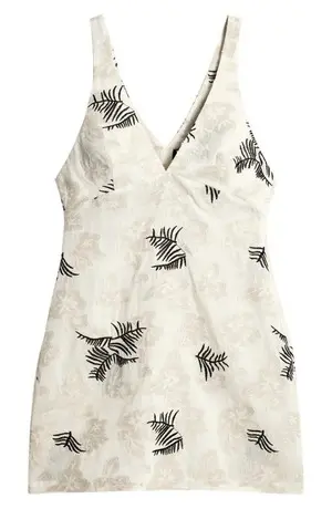 Desigual Floral Print Embroidered Minidress