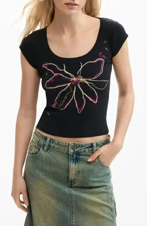 Desigual Floral T-shirts For Women
