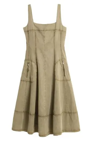 Desigual Sleeveless Denim A-line Dress