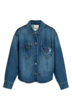 Desigual Denim Trucker Jacket - Medium Blue