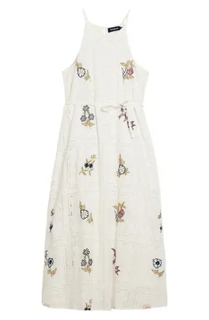 Desigual Open Stitch Sleeveless Midi Dress