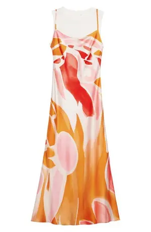 Desigual Satin Midi Dress