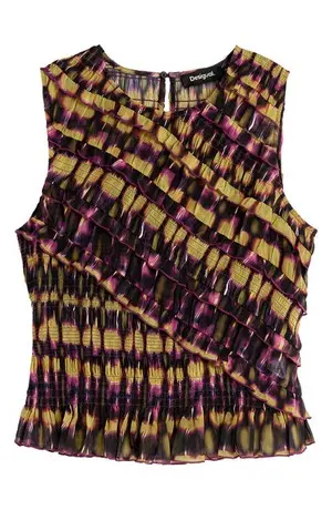 Desigual Ruffled Sleeveless Top