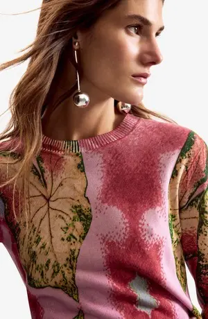 Desigual Relaxed Fit Stitched Sweater