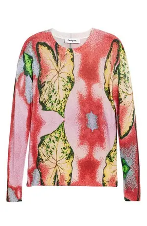 Desigual Relaxed Fit Stitched Sweater
