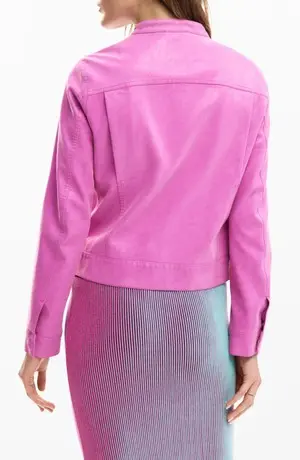 Desigual Faux Leather Moto Jacket