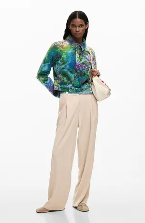 Desigual Floral Print Trucker Jacket