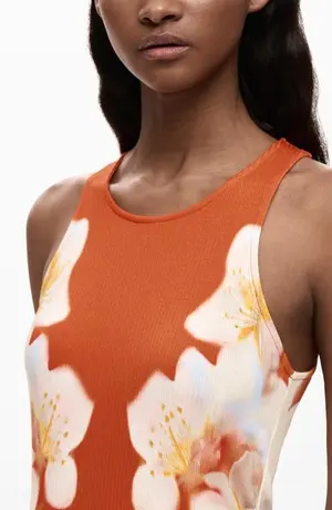 Desigual Floral Print Sleeveless Knit Dress