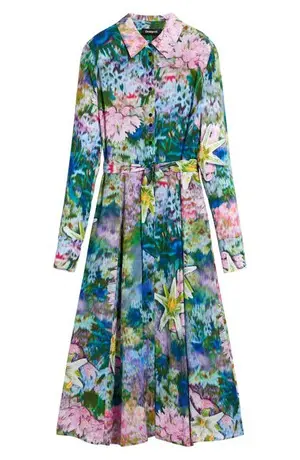 Desigual Abstract Floral Print Shirtdress