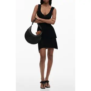 Desigual Pointelle Knit Minidress