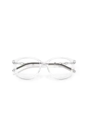 DIESEL® 54mm Oval Eyeglasses - Transparent