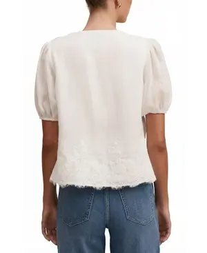 EVER NEW Sable Lace Scallop Blouse