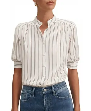 EVER NEW Dorothea Stripe Blouse - Parker Stripe