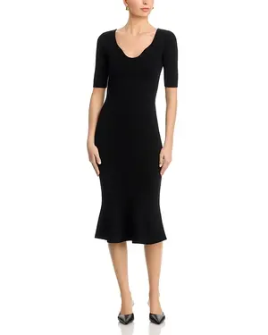 Boss Round Neck Day Dresses
