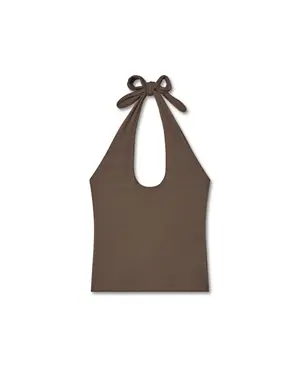 VIR VITA Pauline Halter Top - Chestnut