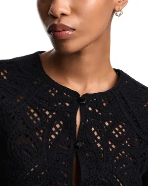 Emporio Armani Embroidered Jacket - Black