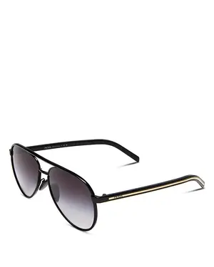 Prada Aviator Sunglasses, 59mm - Black