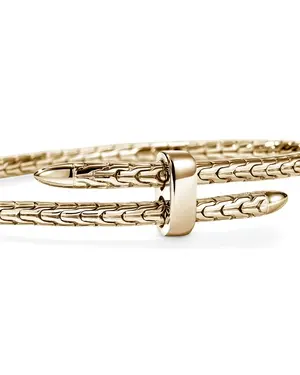 John Hardy 14k Yellow Spear Flex Bracelet - Gold