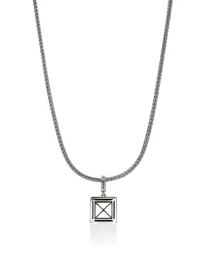 John Hardy Sterling Icon Diamond Pyramid Cluster Pendant Necklace - Silver