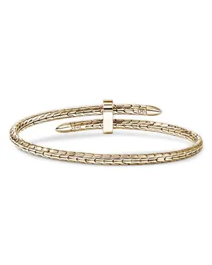 John Hardy 14k Yellow Spear Flex Cuff Bracelet - Gold