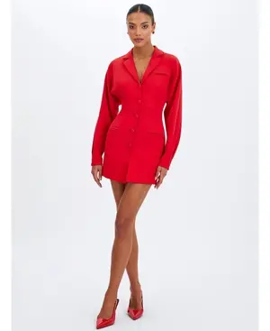 MISS CIRCLE NEW YORK Batwing Blazer Mini Dress