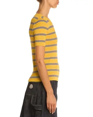 Moncler Stripe Crewneck - Yellow