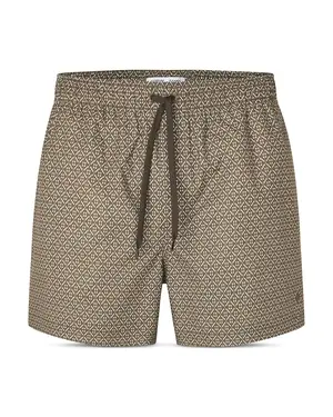 SAMSØE SAMSØE Striped Swim Shorts - Brown