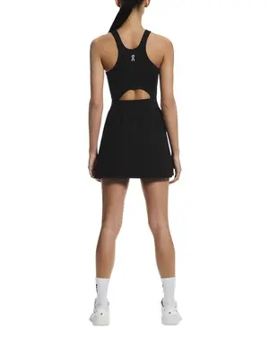 On Split Court Dress - Black