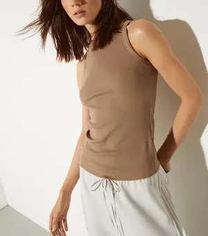 Max & Co. Stretch-cotton Tank Top - Grey