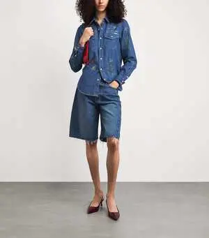 MOTHER Denim All My Exes Shirt - Blue