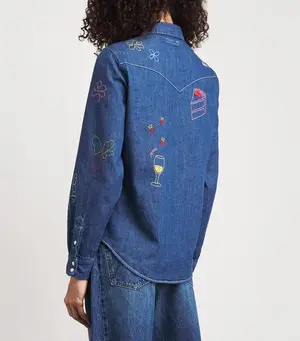 MOTHER Denim All My Exes Shirt - Blue