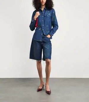 MOTHER The Half-pipe Denim Shorts