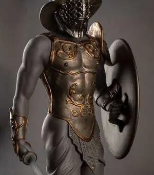 LLADRO Porcelain Gladiator Sculpture