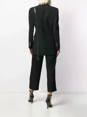 Versace Chain Detail Double-breasted Blazer