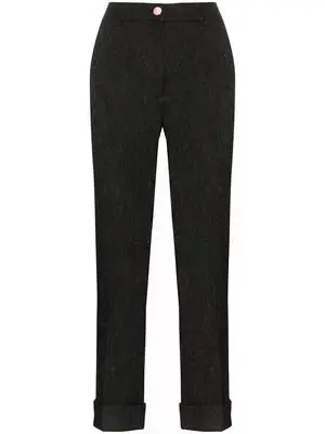 Dolce & Gabbana Floral Brocade Cropped Trousers