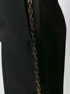 Versace Tailored Trousers With Greca-chain Detailing
