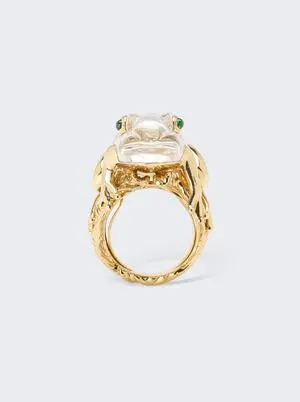 BIBI VAN DER VELDEN Large Frog Abalone Ring