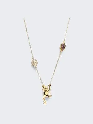 BIBI VAN DER VELDEN Frog Pendant Necklace