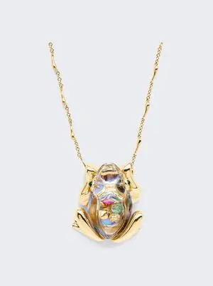 BIBI VAN DER VELDEN Large Frog Necklace - Yg