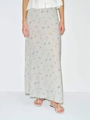 REFORMATION Abbie Maxi Skirt - Blue